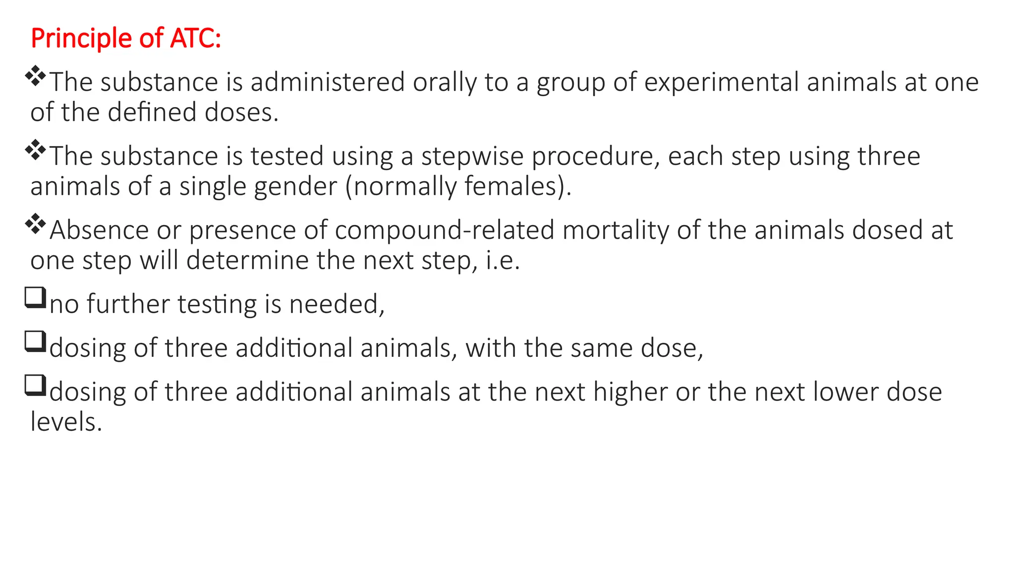 OECD 423 GUIDELINES AND COMPARISON WITH THE 420 AND 425. | PPTX