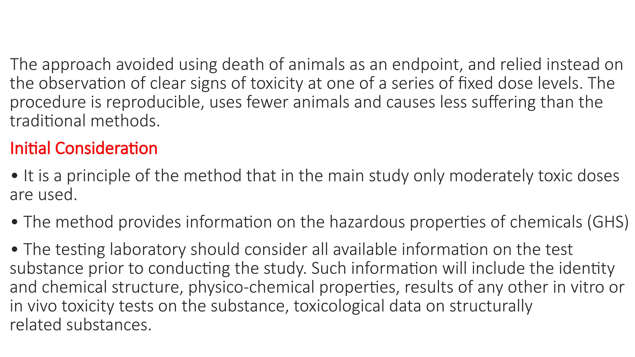 OECD 423 GUIDELINES AND COMPARISON WITH THE 420 AND 425. | PPTX