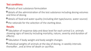 OECD 423 GUIDELINES AND COMPARISON WITH THE 420 AND 425. | PPTX