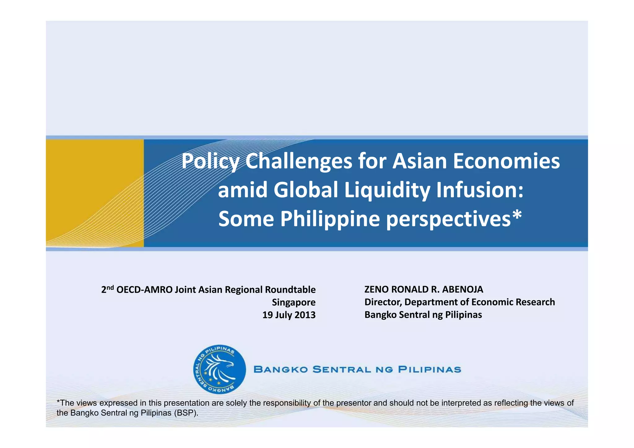 Oecd amro s1 13_philippines mr zeno ronald r abenoja | PPT