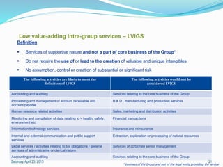 B E P S Action Plan - released by OECD | PPTX