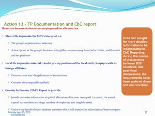 B E P S Action Plan - released by OECD | PPTX