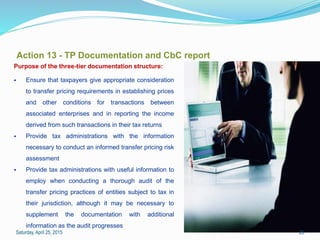 B E P S Action Plan - released by OECD | PPTX