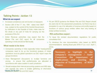 B E P S Action Plan - released by OECD | PPTX