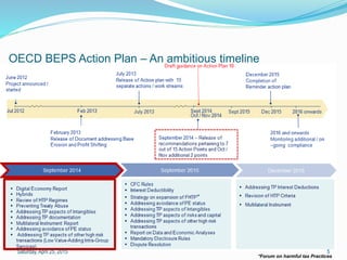 B E P S Action Plan - released by OECD | PPTX