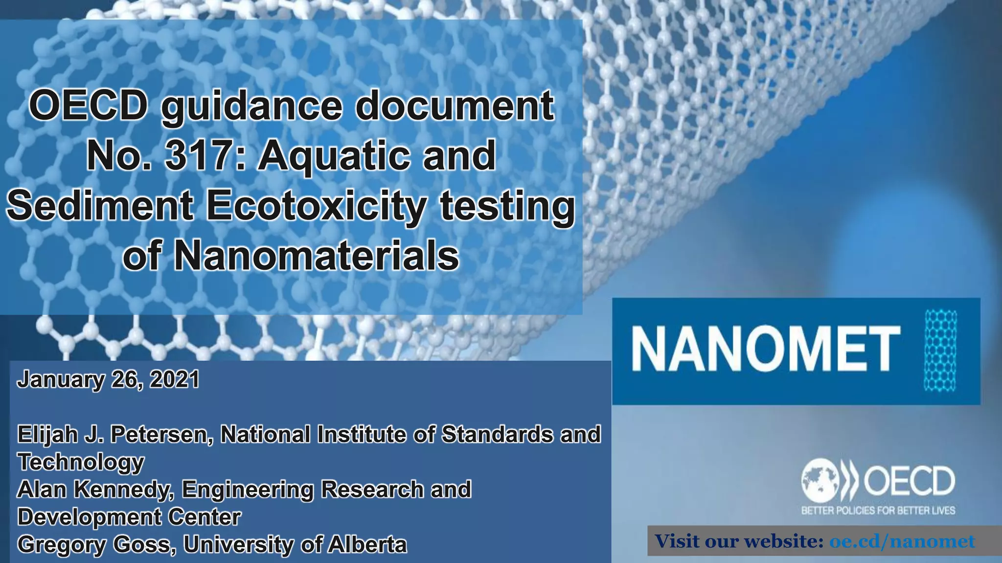 OECD guidance document no. 317 aquatic and sediment ecotoxicity testing ...