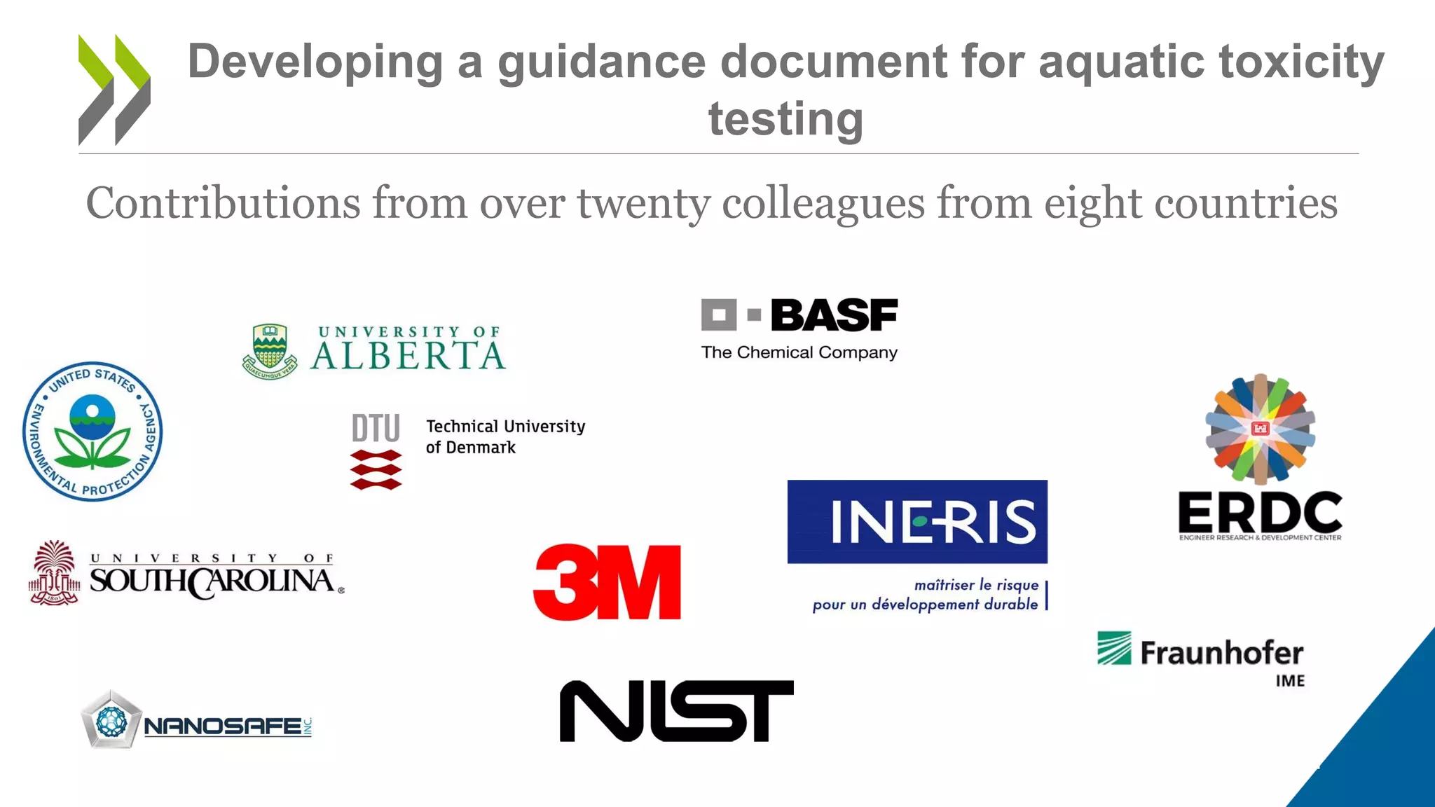 OECD guidance document no. 317 aquatic and sediment ecotoxicity testing ...