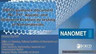OECD guidance document no. 317 aquatic and sediment ecotoxicity testing ...