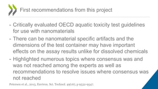 OECD guidance document no. 317 aquatic and sediment ecotoxicity testing ...