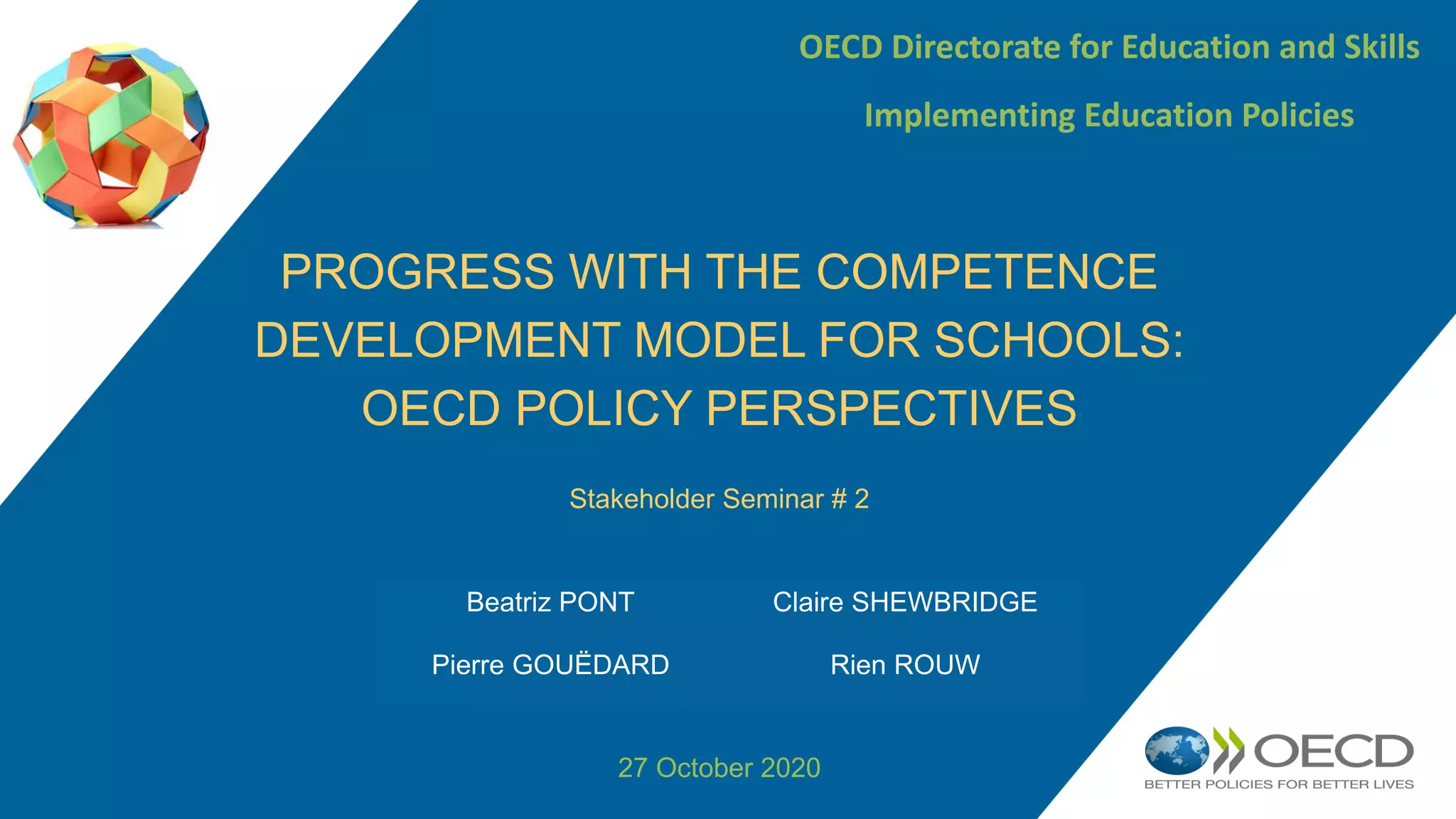 Oecd norway competence development model final event 9 2020 | PDF