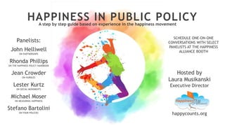Happiness in Public Policy OECD Panel Presentations | PPTX