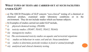 OECD PRINCIPLES OF GLP PPT : The Organisation for Economic Co-operation ...