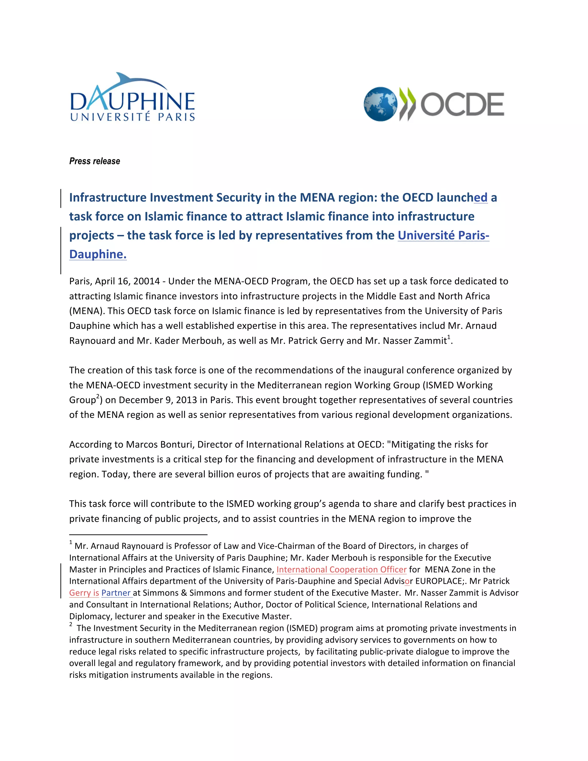 OECD press release english version | PDF