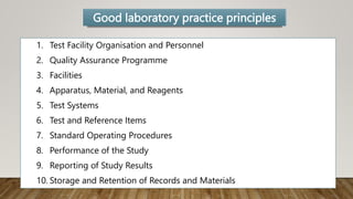 OECD Principle Of Good Laboratory Practice (GLP).pptx | Pharmaceutical Industry | Industries