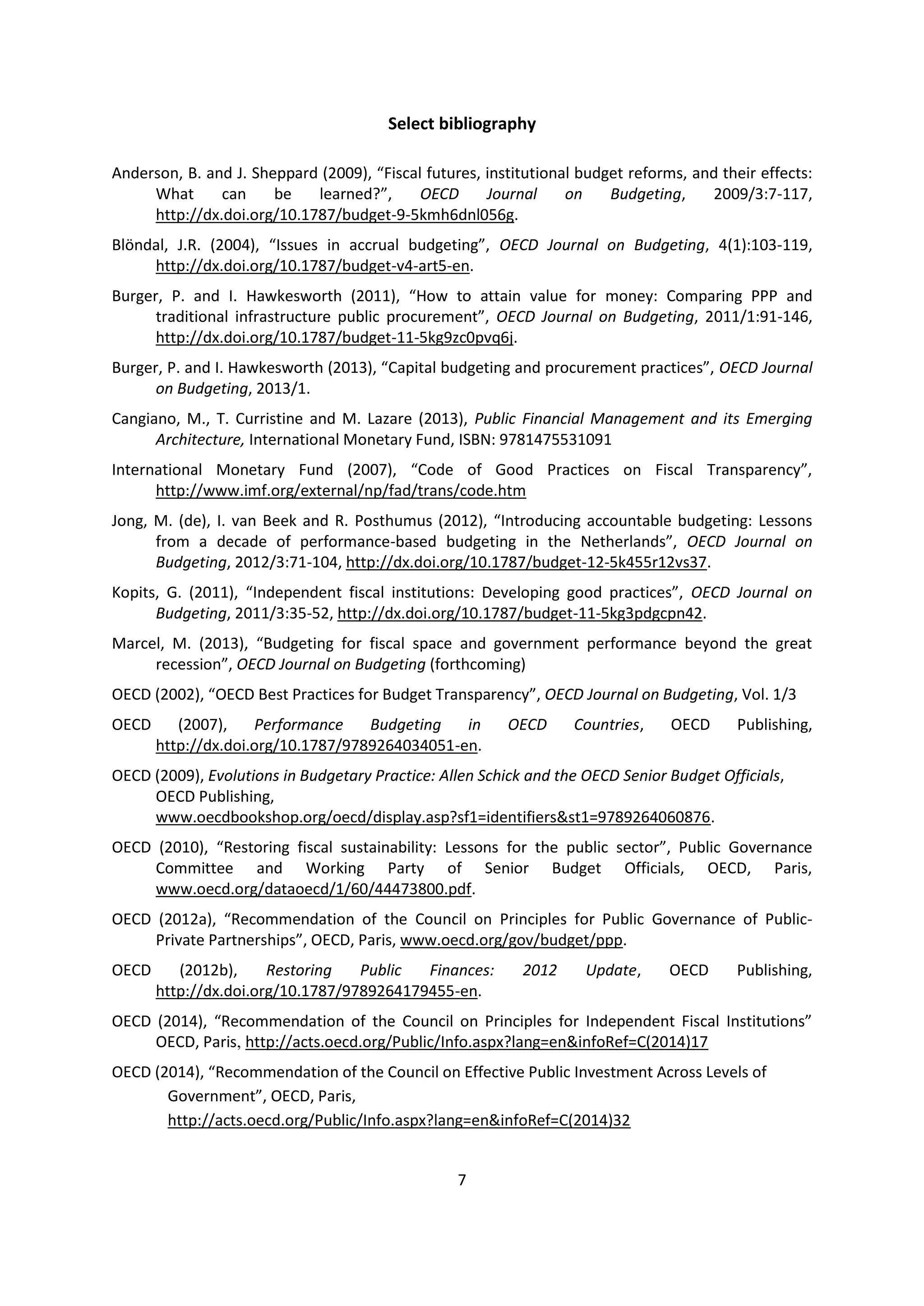 10 Principles of Budgetary Governance | PDF