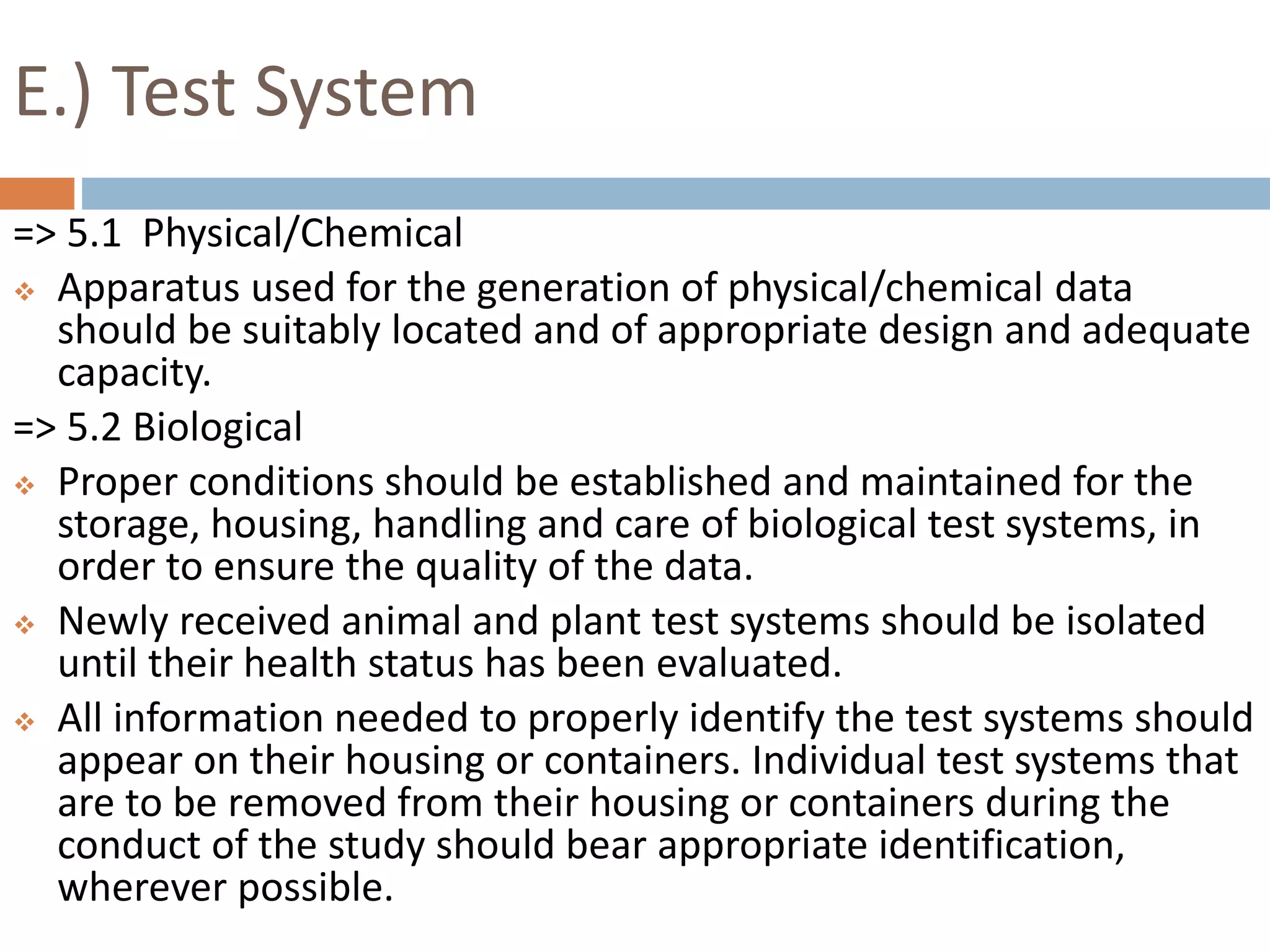 OECD principles of Good Laboratory Practice. | PPTX