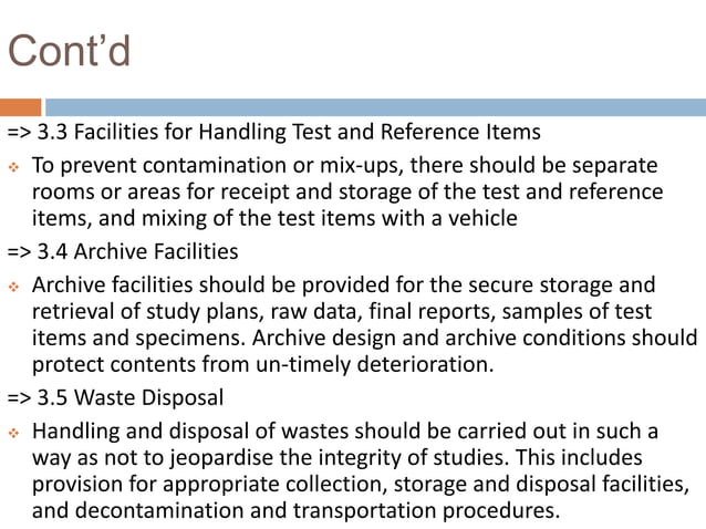 OECD principles of Good Laboratory Practice. | PPTX | Standardized ...