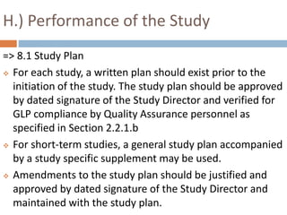OECD principles of Good Laboratory Practice. | PPTX