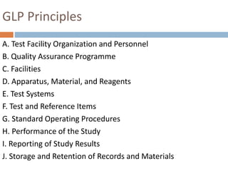 OECD principles of Good Laboratory Practice. | PPTX