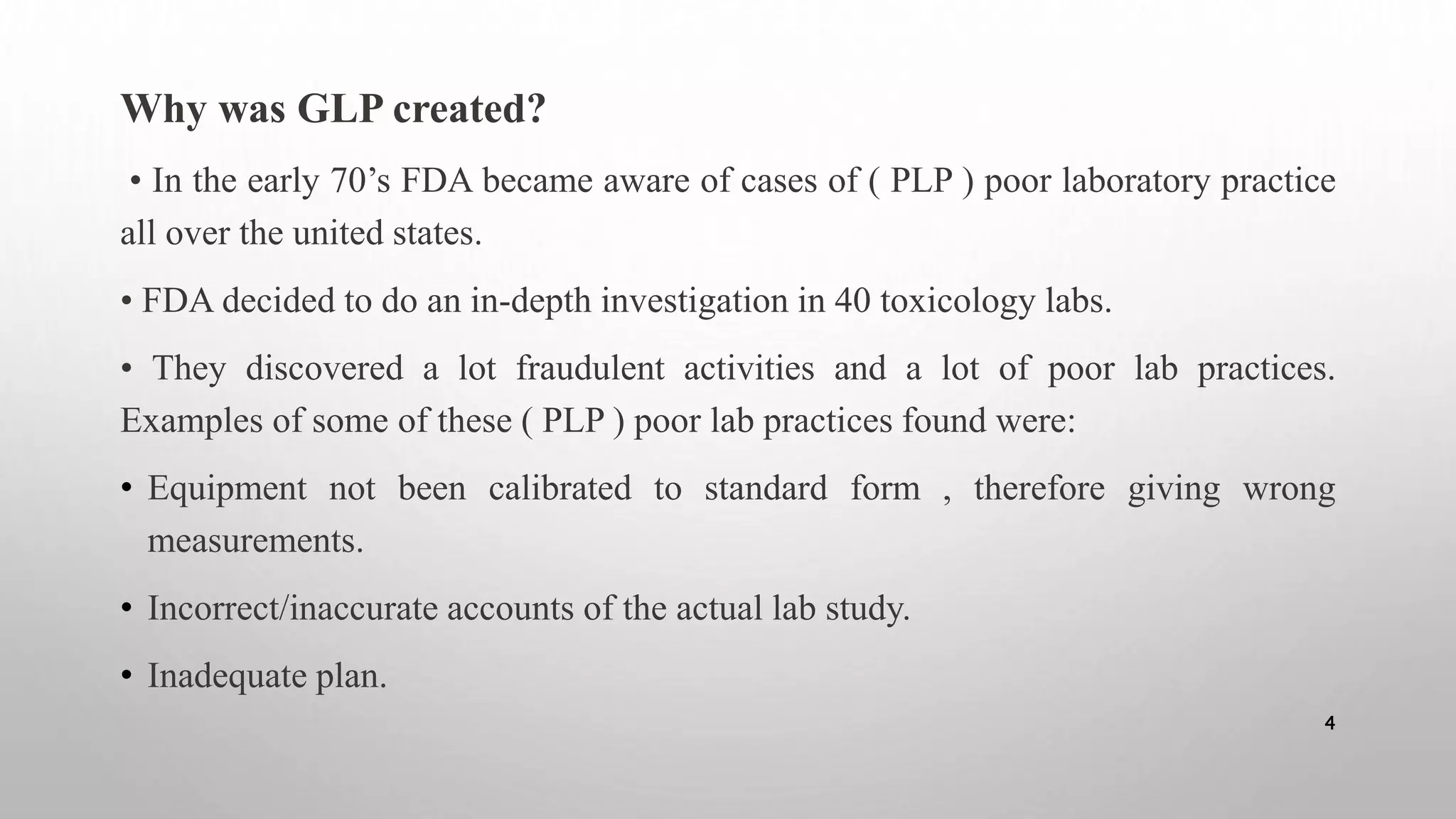 Oecd principles of good laboratory practices (glp) | PPTX