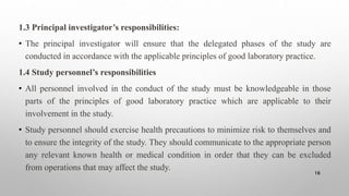 Oecd principles of good laboratory practices (glp) | PPTX