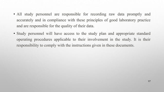 Oecd principles of good laboratory practices (glp) | PPTX | Chemistry ...