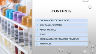 Oecd principles of good laboratory practices (glp) | PPTX | Chemistry | Science
