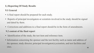 Oecd principles of good laboratory practices (glp) | PPTX