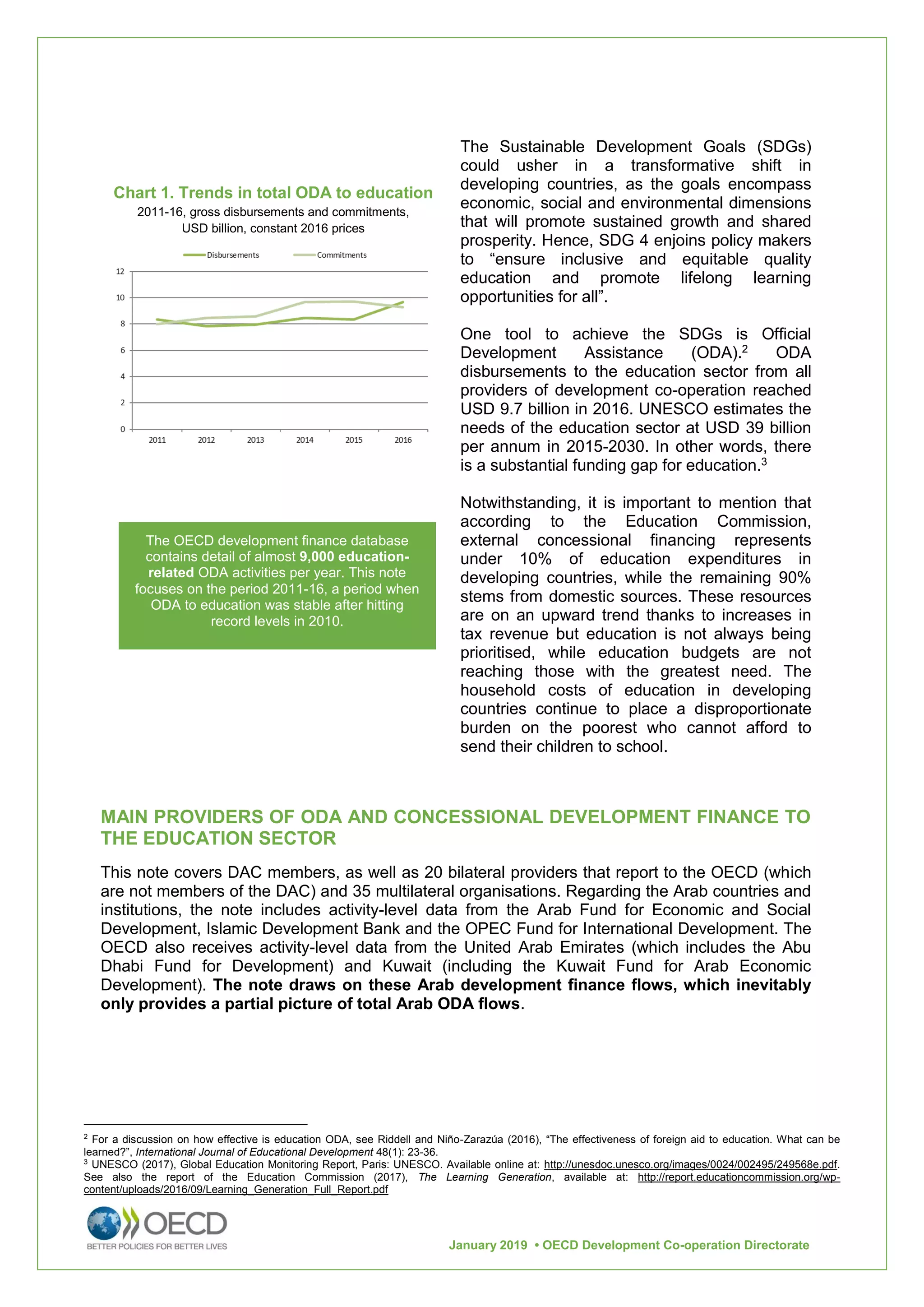 OECD Report - DAC and Non-DAC Concessional Financing for Education | PDF
