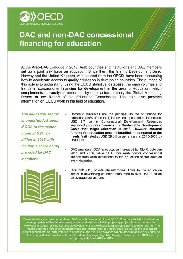 OECD Report - DAC and Non-DAC Concessional Financing for Education | PDF