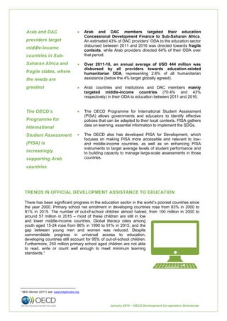 OECD Report - DAC and Non-DAC Concessional Financing for Education | PDF