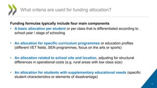 OECD School Resources Review - The Funding of School Education | PPT