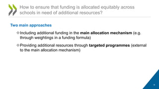 OECD School Resources Review - The Funding of School Education | PDF
