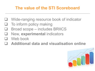 OECD STI Scoreboard 2013 Paris Launch | PPTX