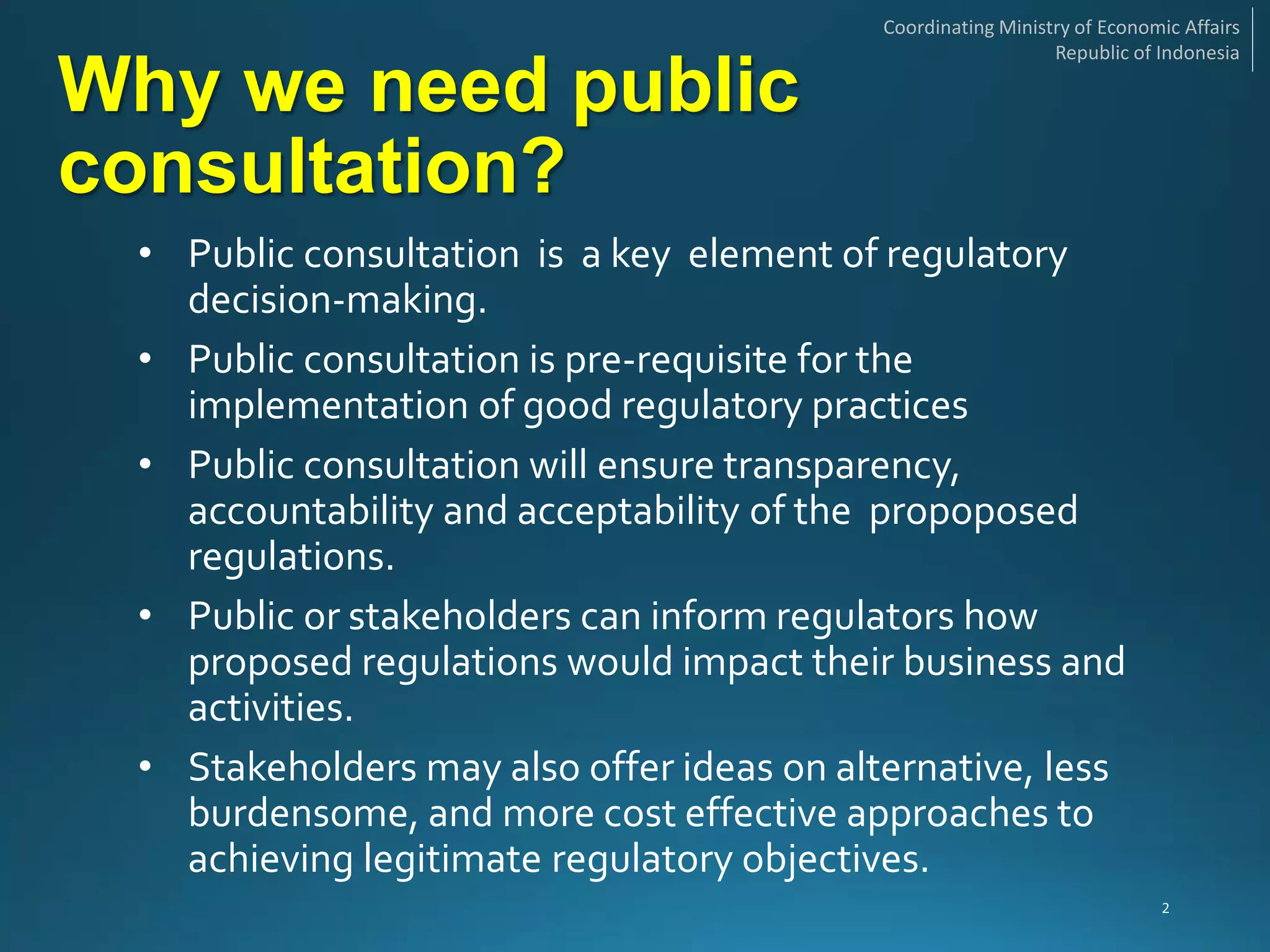 The Importance of Improving Regulatory Transparency: Public ...
