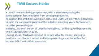 Organisation for Economic Co-operation and Development OECD Success ...