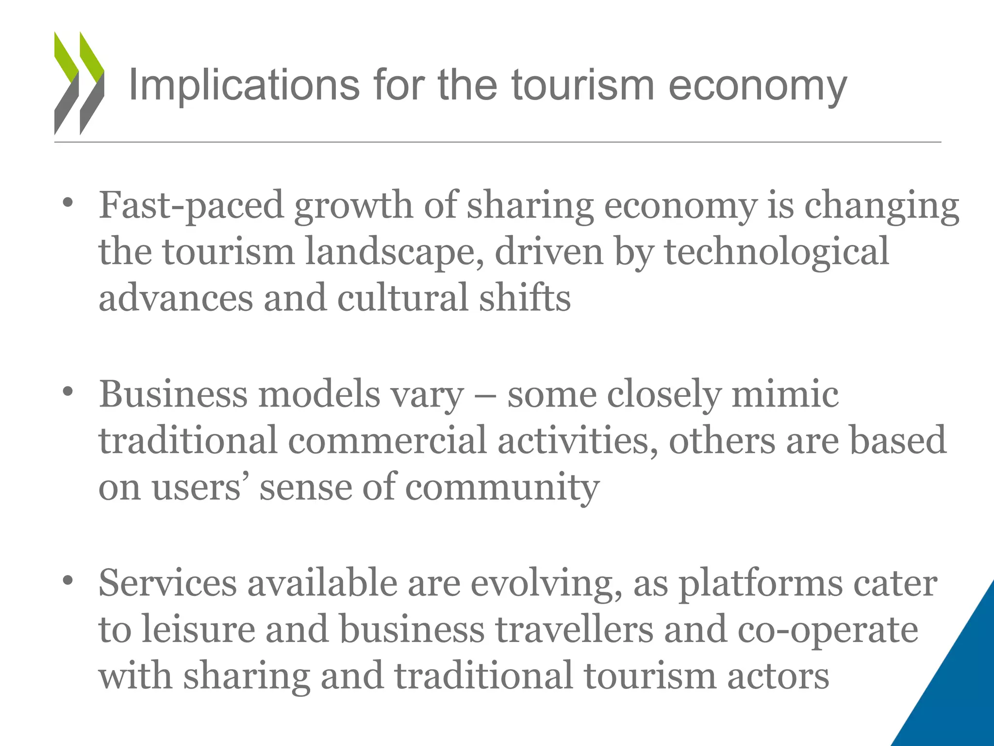 Re-thinking policies for the tourism sharing economy | PPT