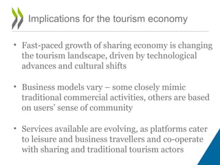 Re-thinking policies for the tourism sharing economy | PPT