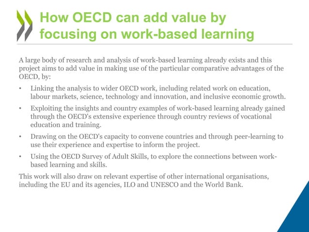OECD Work Based Learning | PDF | Vocational Training | Careers