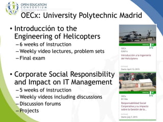 OECx: Building Openly Licensed MOOCs to Enhance Re-use, Interactivity, and Learning Data | PPTX