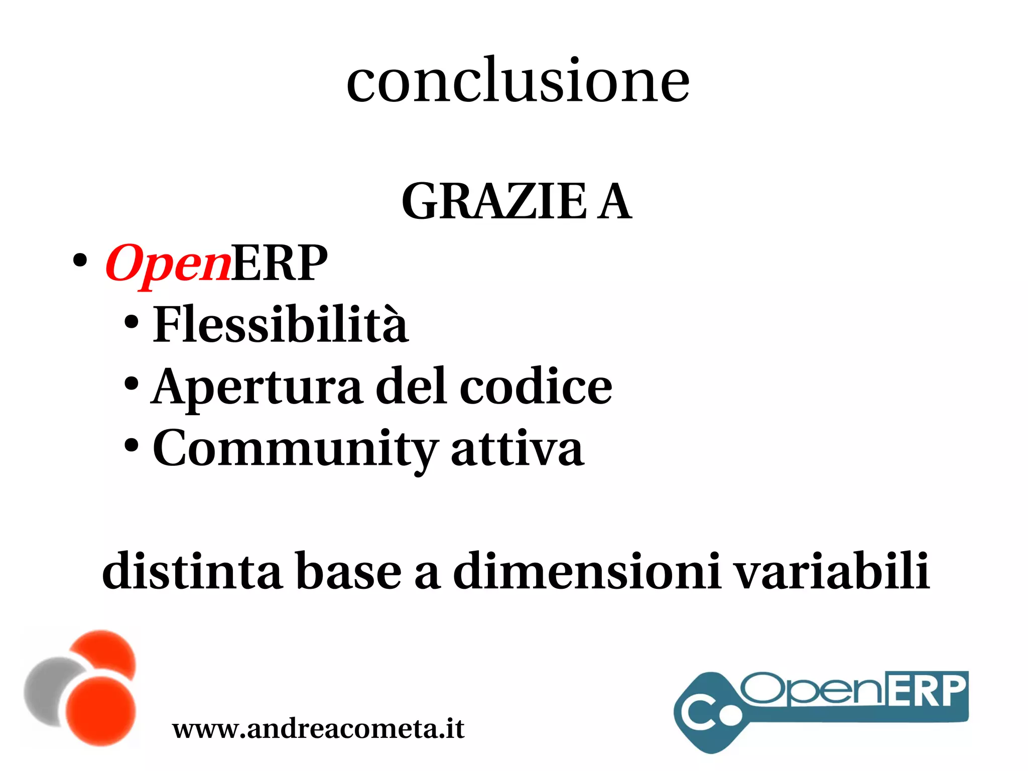 OpenERP: distinta base a dimensioni variabili | PPT