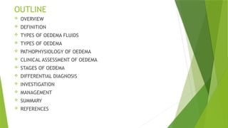 OEDEMA BY SARFO COLLINS FOR MEDICAL STUDENTS .pptx