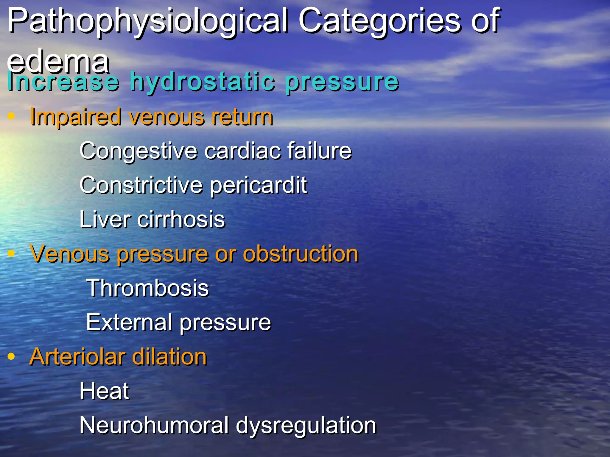 Oedema new edited | PPT
