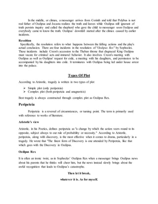 why oedipus rex is the best tradegy? | PDF