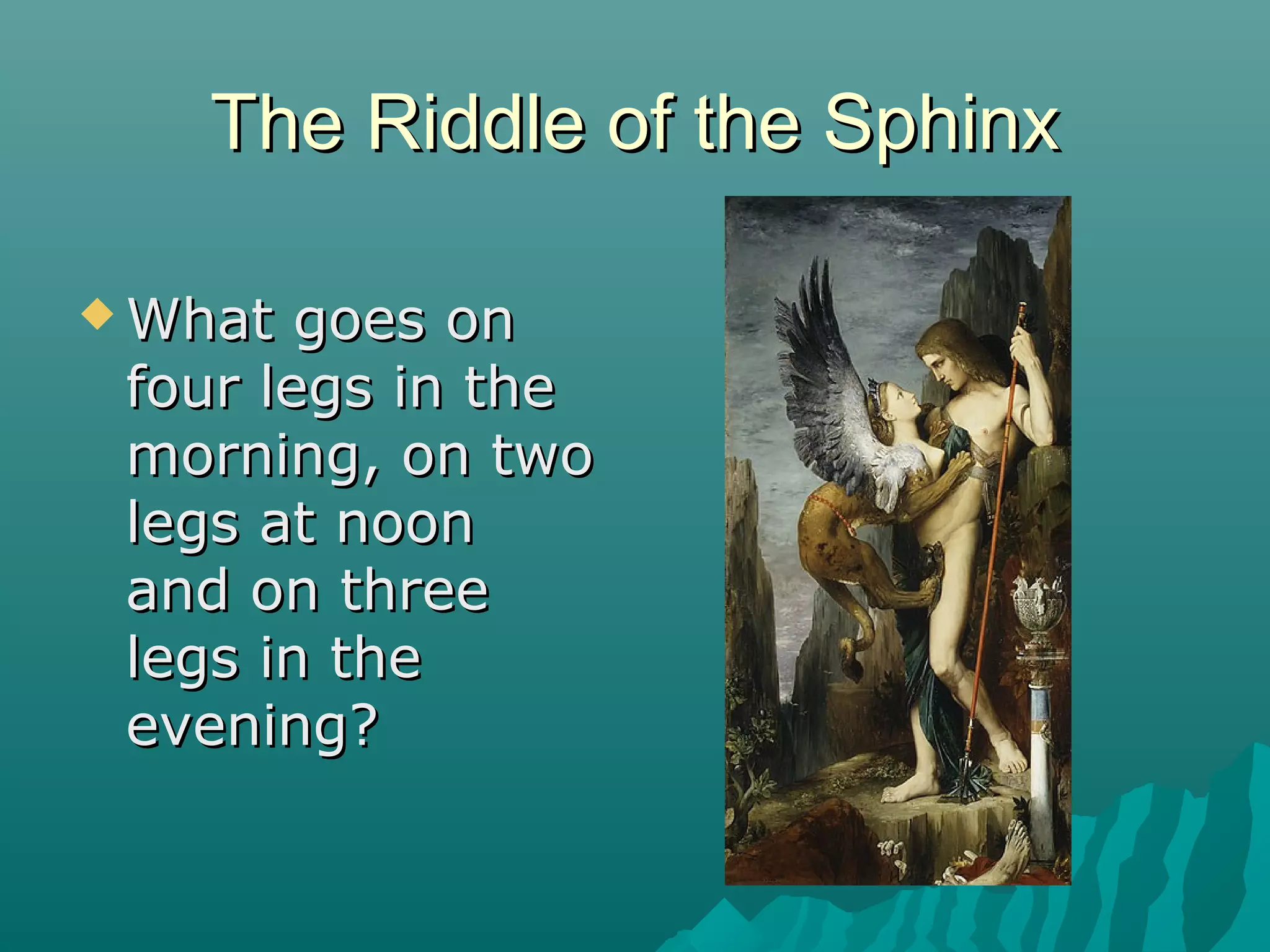 Oedipus Background | PPT | Musicals | Genres