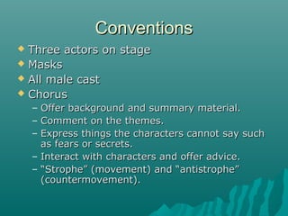 Oedipus Background | PPT | Musicals | Genres