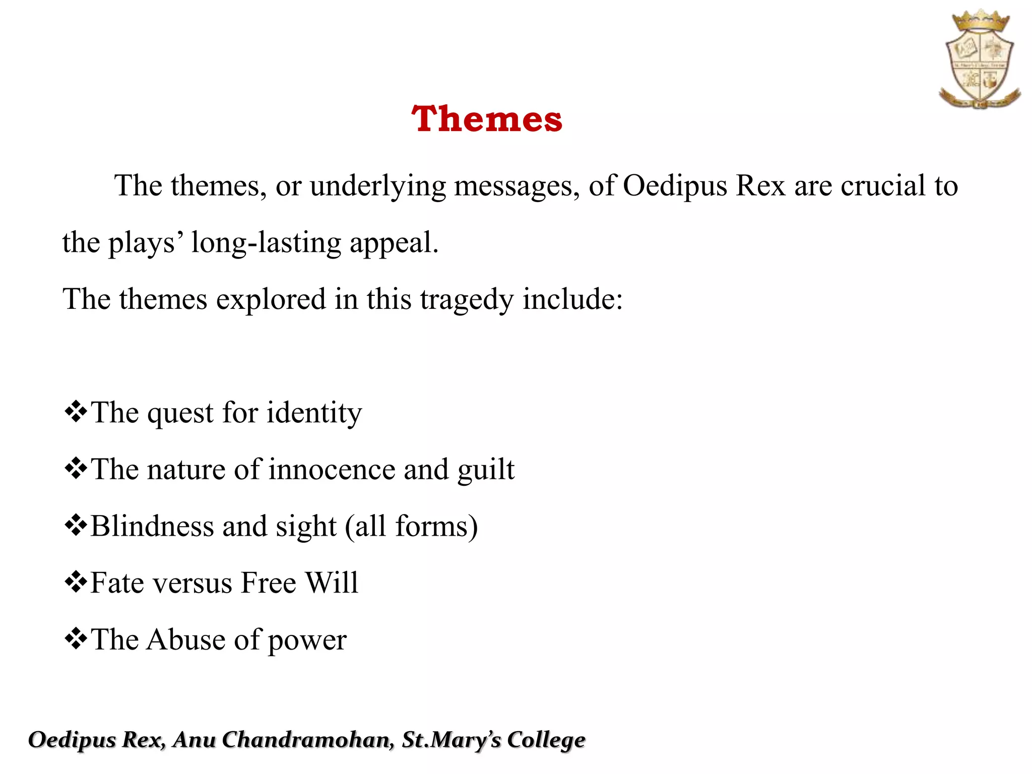 English:Oedipus Rex: Sophocles | PPT