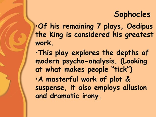 Oedipus the King Introduction Powerpoint | PPT
