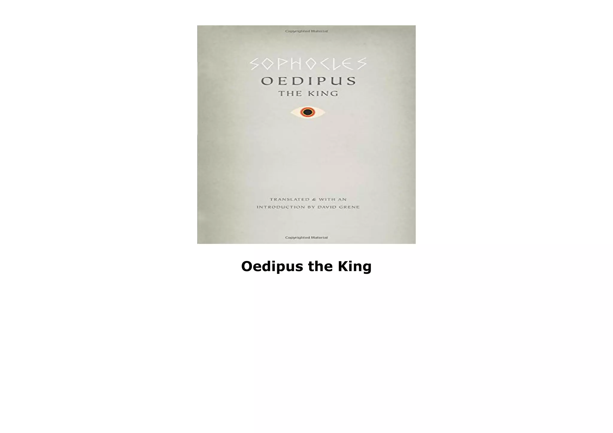 Oedipus the King | PPT