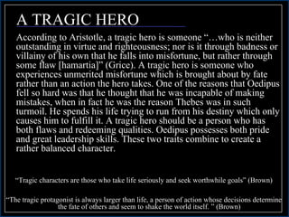 Oedipus and tragedy | PPT